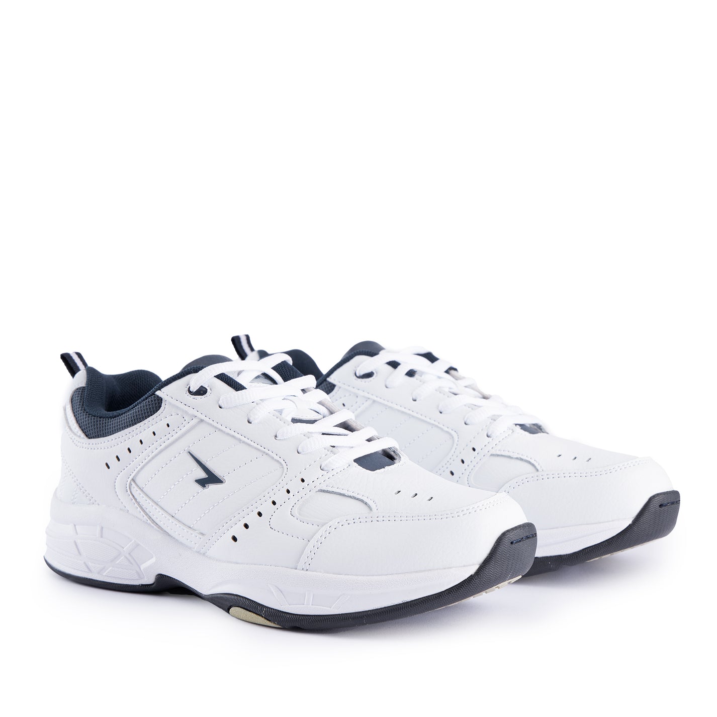 Defy Senior Cross Trainer Lace - White Navy | SFIDA – Sfida Sport
